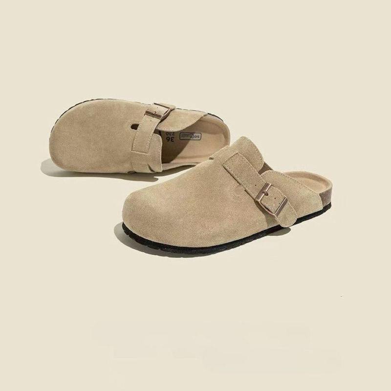 Berkin style half cover slip on smart casual shoes 时尚勃肯平底鞋 | Shopee ...
