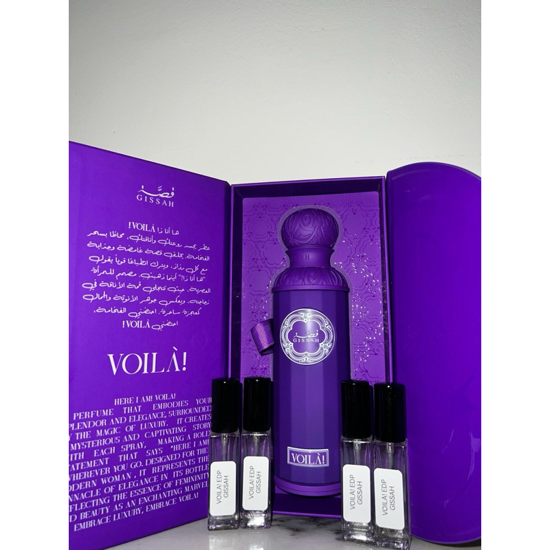 VOILA GISSAH EDP SIGNATURE COLLECTION💯ORIGINAL(DECANT) | Shopee Malaysia