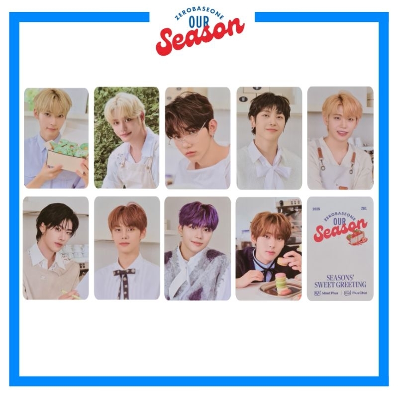 ZEROBASEONE ZB1 2025 SEAEON'S GREETINGS "OUR SEASON" MNET PLUS POB OFFICIAL PHOTOCARD | Shopee ...