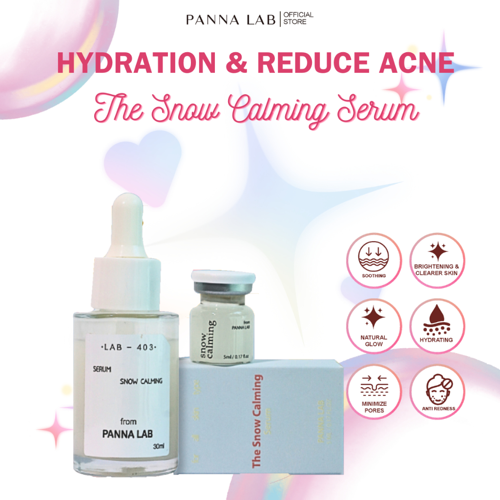 PANNA LAB The Snow Calming Serum/Face Moisturiser/Essence Mask/Serum ...