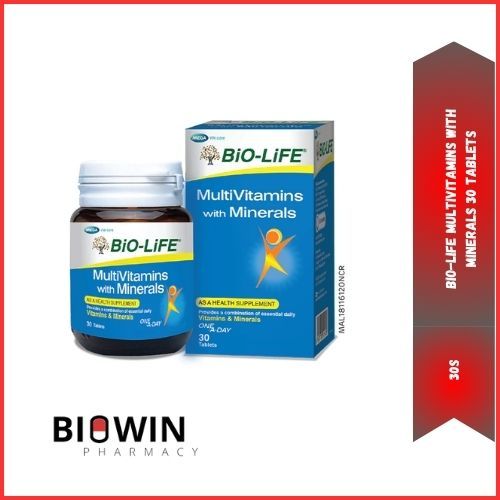 BiO-LiFE Multivitamins with Minerals 30 tablets/ 100 tablets | Shopee ...