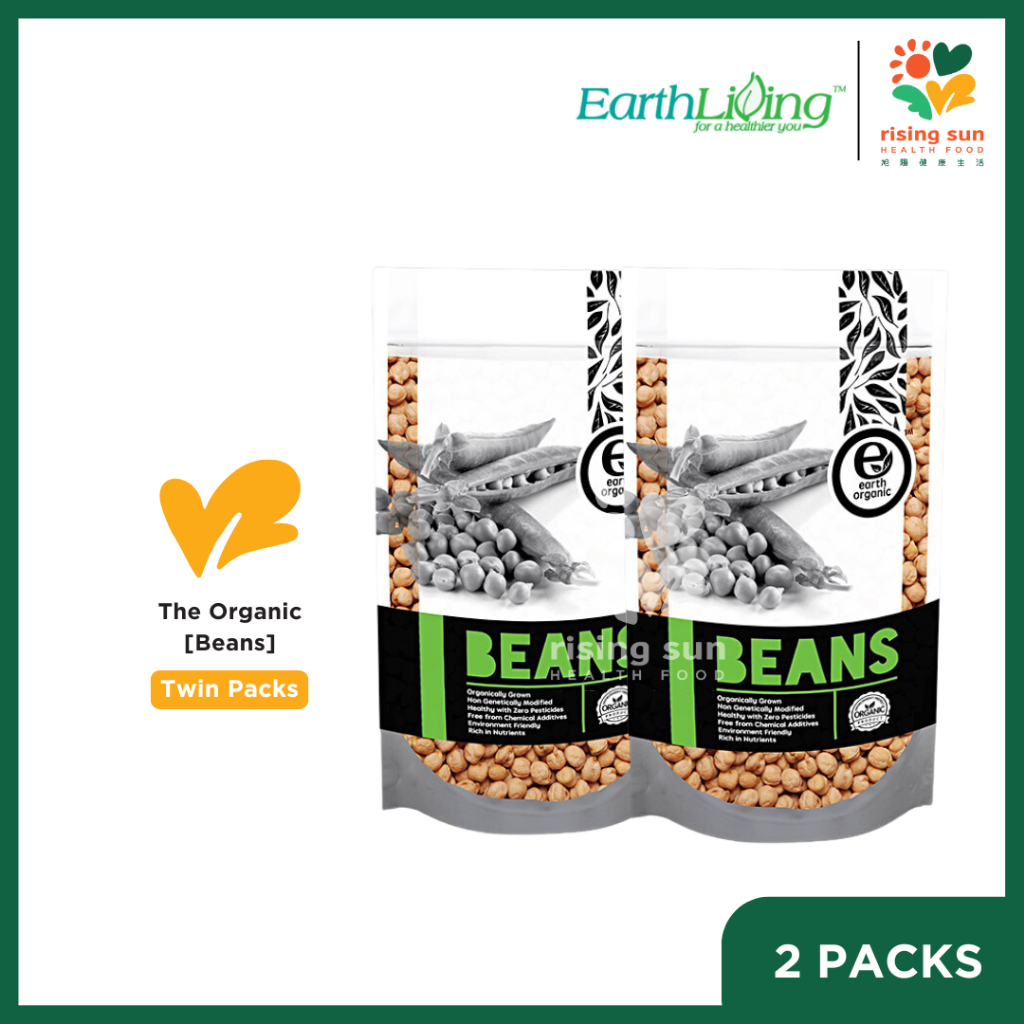 Earth Living Organic Garbanzo Beans (450g x 2) - Twin Pack | Shopee ...