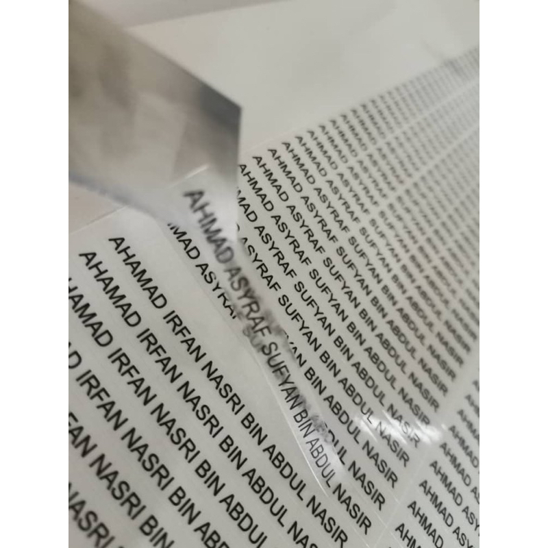 Sticker Nama Tampal Pada Buku Sekolah | Shopee Malaysia