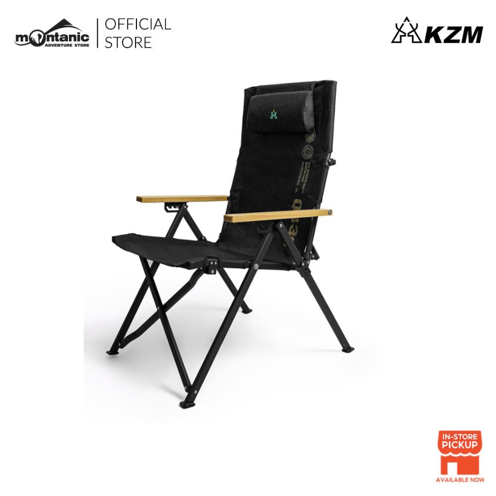 KZM Quantum Chair - 80kg Capacity Portable Folding Kerusi Camping Chair ...