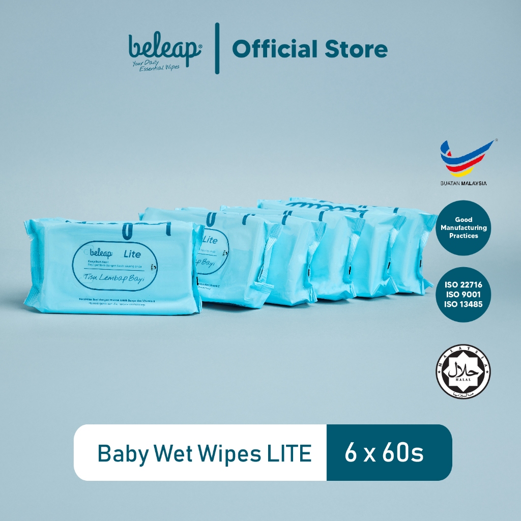 beleap lite Baby Wet Wipe Tissue (6x 60s) | Shopee Malaysia