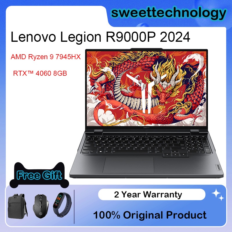 Lenovo Legion R9000P 2024 16 inch AMD Ryzen 9 7945HX 16GB(16*1)/1T SSD RTX™ 4060 8GB 2.5K 240Hz ...