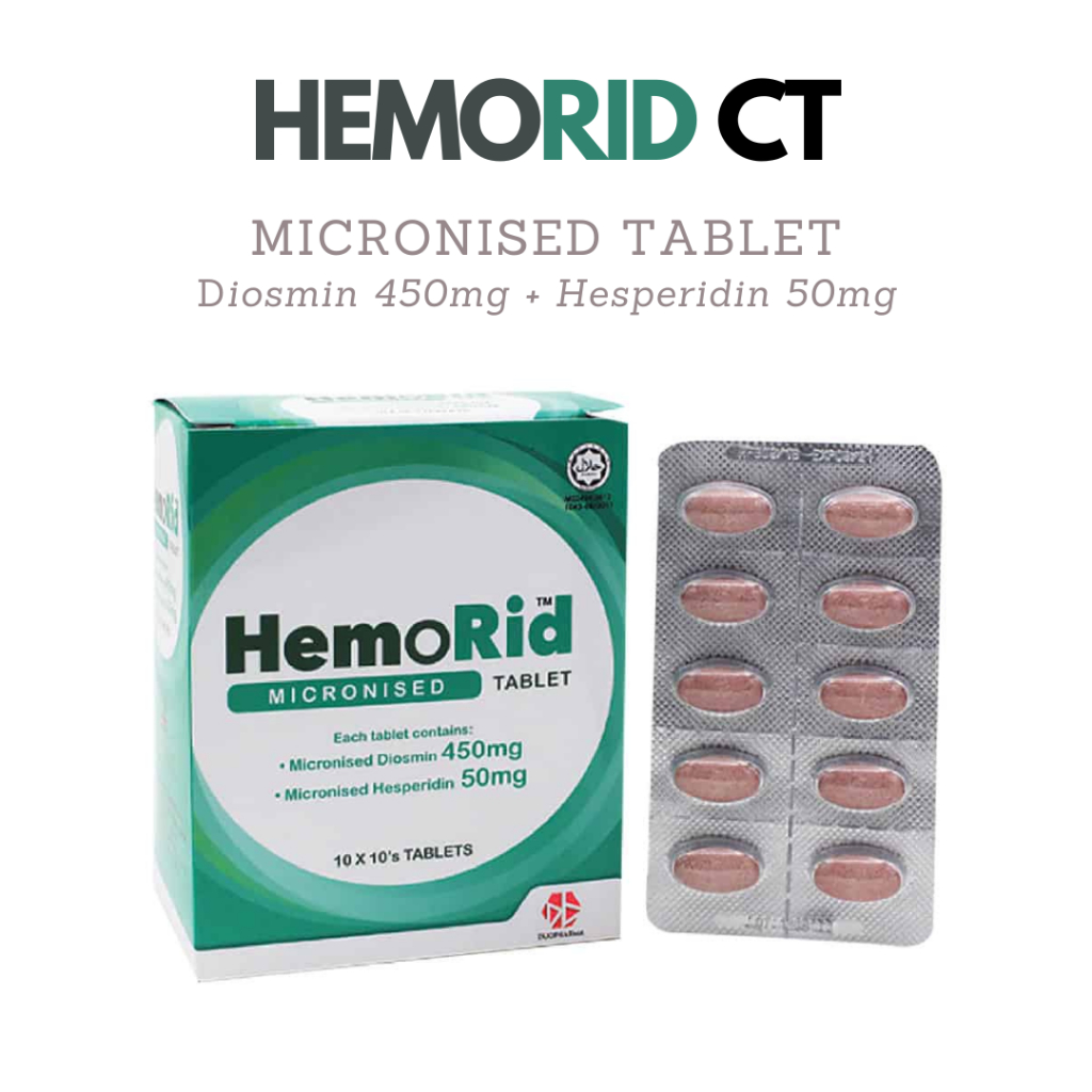 HEMORID CT Micronised Tablet (Haemorrhoid / Buasir) | Shopee Malaysia