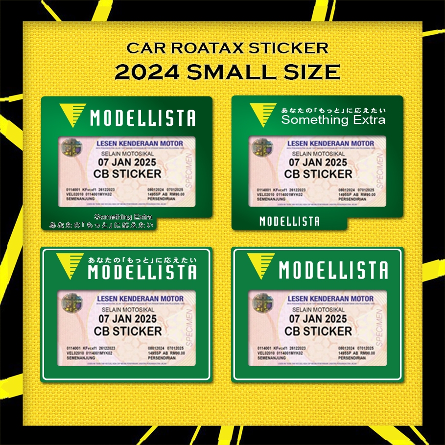 MODELLISTA SOMETHING EXTRA MODELLISTA CAR ROADTAX SMALL STICKER / RK10 ...