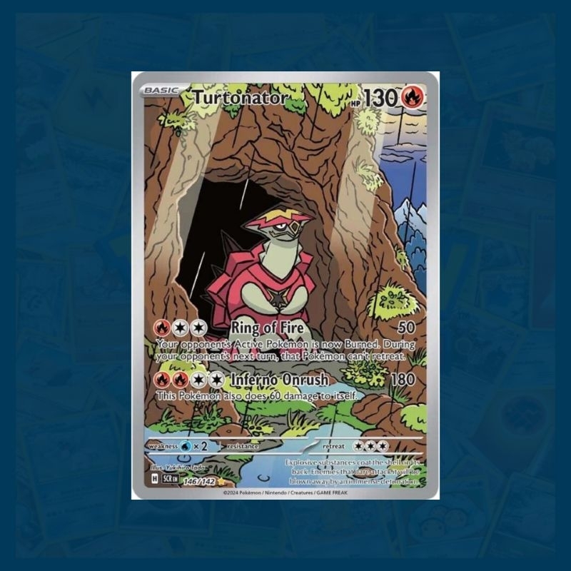 Turtonator (146/142) Illustration Rare | Stellar Crown | Pokemon TCG ...