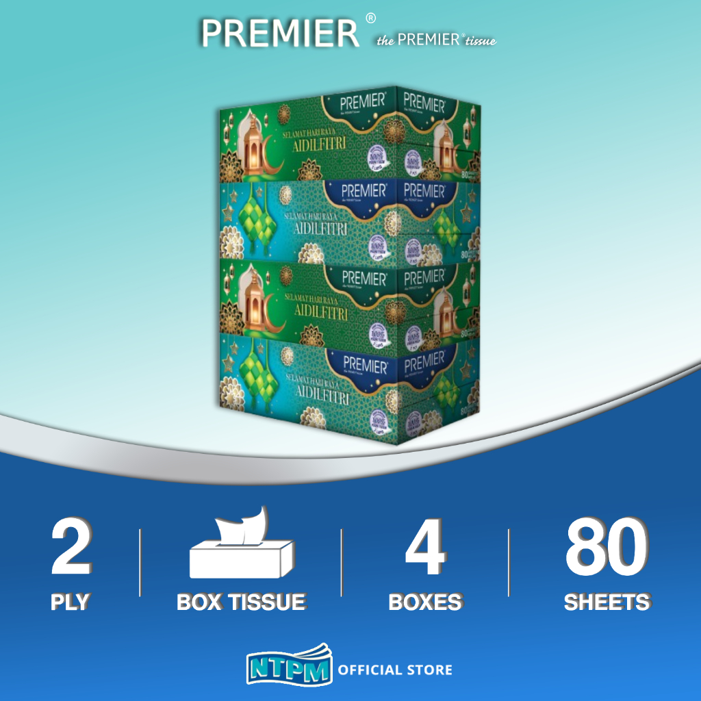 Premier Facial Tissue Hari Raya (80's x 4) | Shopee Malaysia
