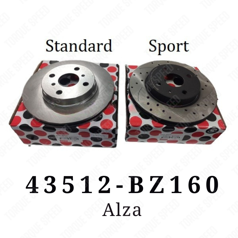 Perodua Daihatsu Brake Disc Rotor Front Sport 43512-BZ160 Alza | Shopee ...