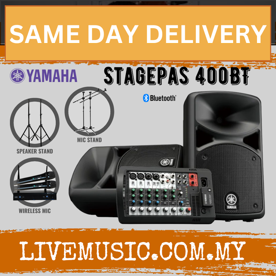 Yamaha Stagepas 400BT Portable PA System Set Bluetooth Speaker with ...