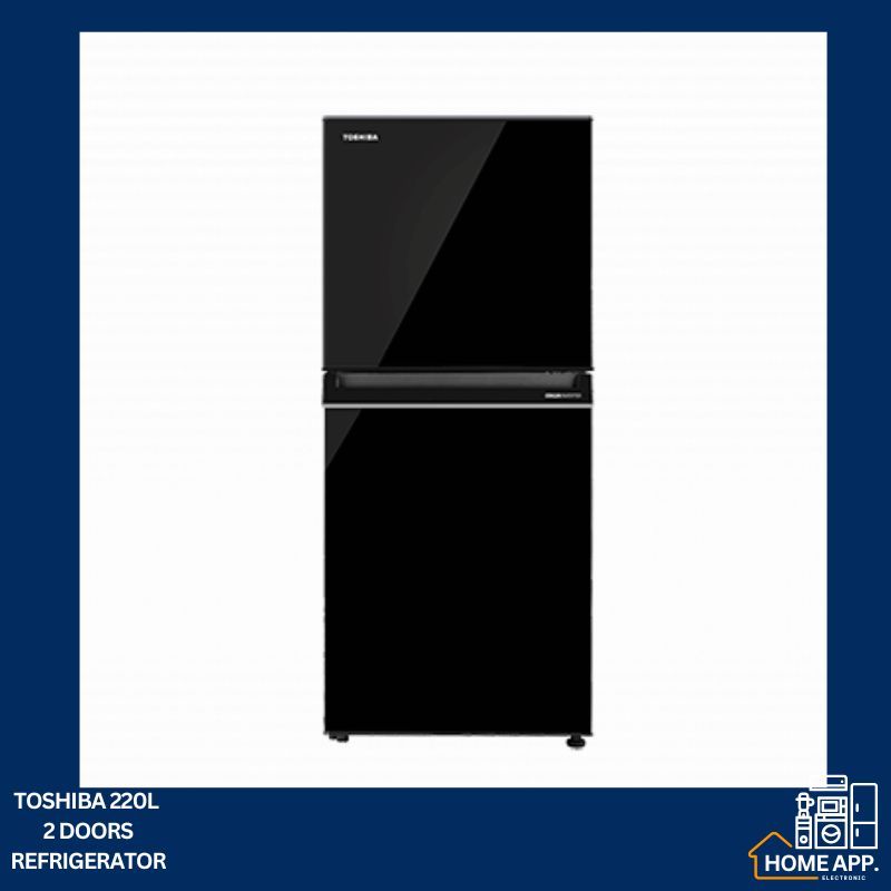 Toshiba 2 Door Refrigerator(220L) GR-RT230WE-PMY BLACK | Shopee Malaysia