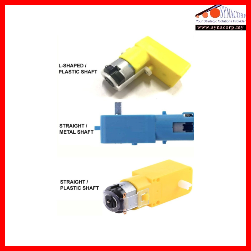 TT Motor - Metal / Plastic Shaft DC 3-6V 110RPM 200RPM | Shopee Malaysia