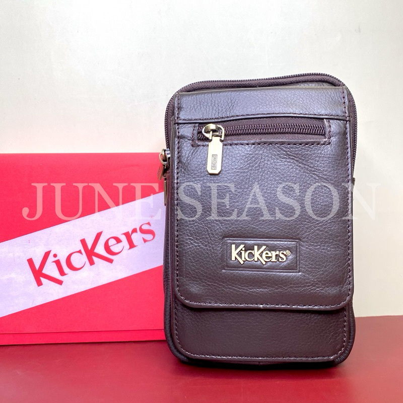 Kickers Pouch Bag Genuine Leather 100% Original 79483 | Shopee Malaysia