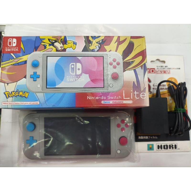 USED Nintendo Switch Lite Zacian & Zamazenta Edition Full Set Free 9H ...