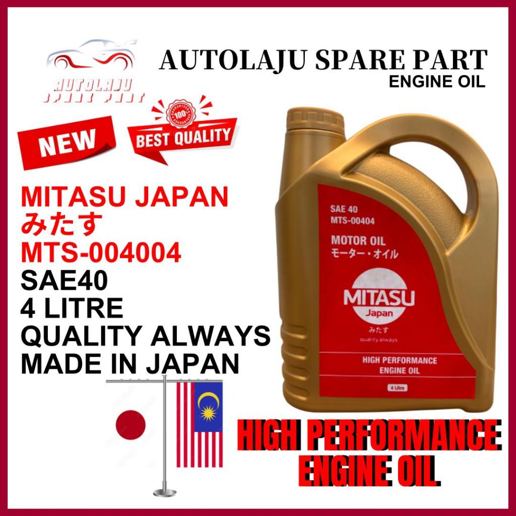 MITASU JAPAN SAE40 ENGINE OIL 4 LITRE HIGH PERFORMANCE ENGINE OIL ...