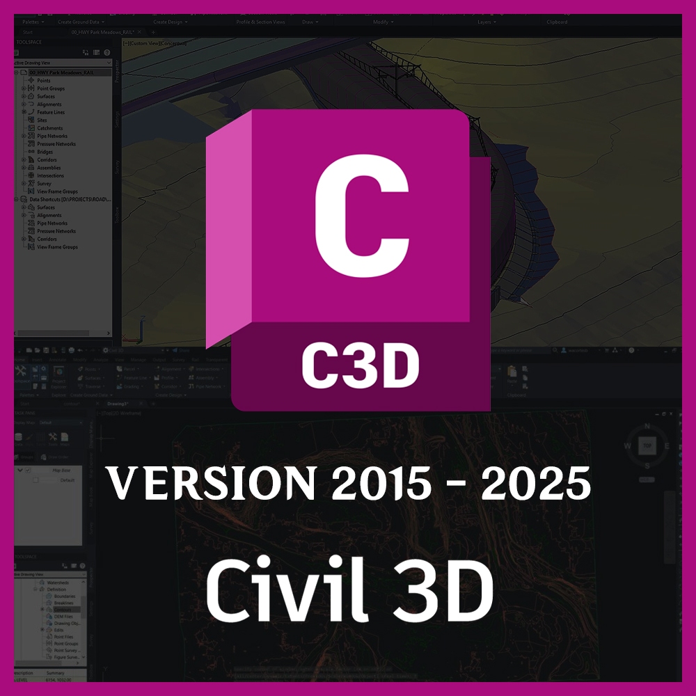 Civil 3D 2015-2025 [Full Lifetime Installation] | Shopee Malaysia