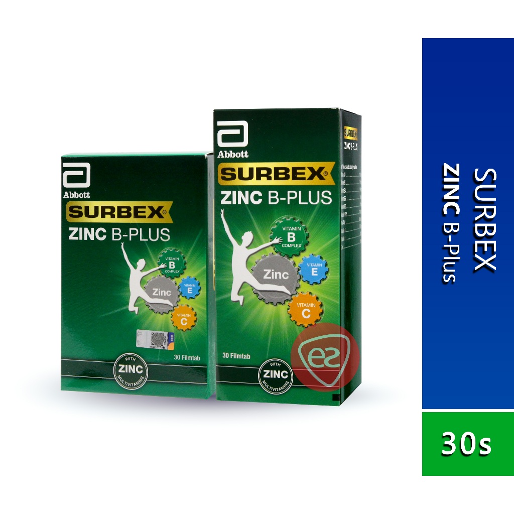 Abbott Surbex Zinc B-Plus With Multivitamin Filmtab (30s / 60s ...