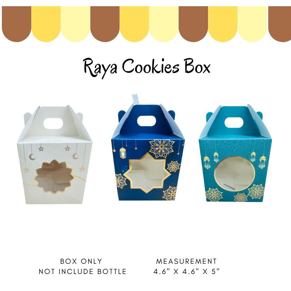 Hari Raya Kotak Biskut Premium Cookies Box (for 1 bottle) 10pcs ...
