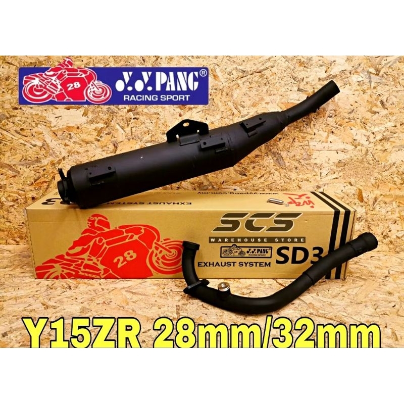 YYPang Y15ZR Exhaust SD3 28mm / 32mm (Standard cutting) Ekzos Y15 Ysuku Yamaha YY-Pang Motor ...