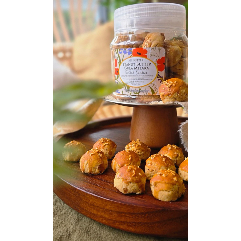 Biskut Raya Talhah Cookies Peanut Butter Gula Melaka | Shopee Malaysia