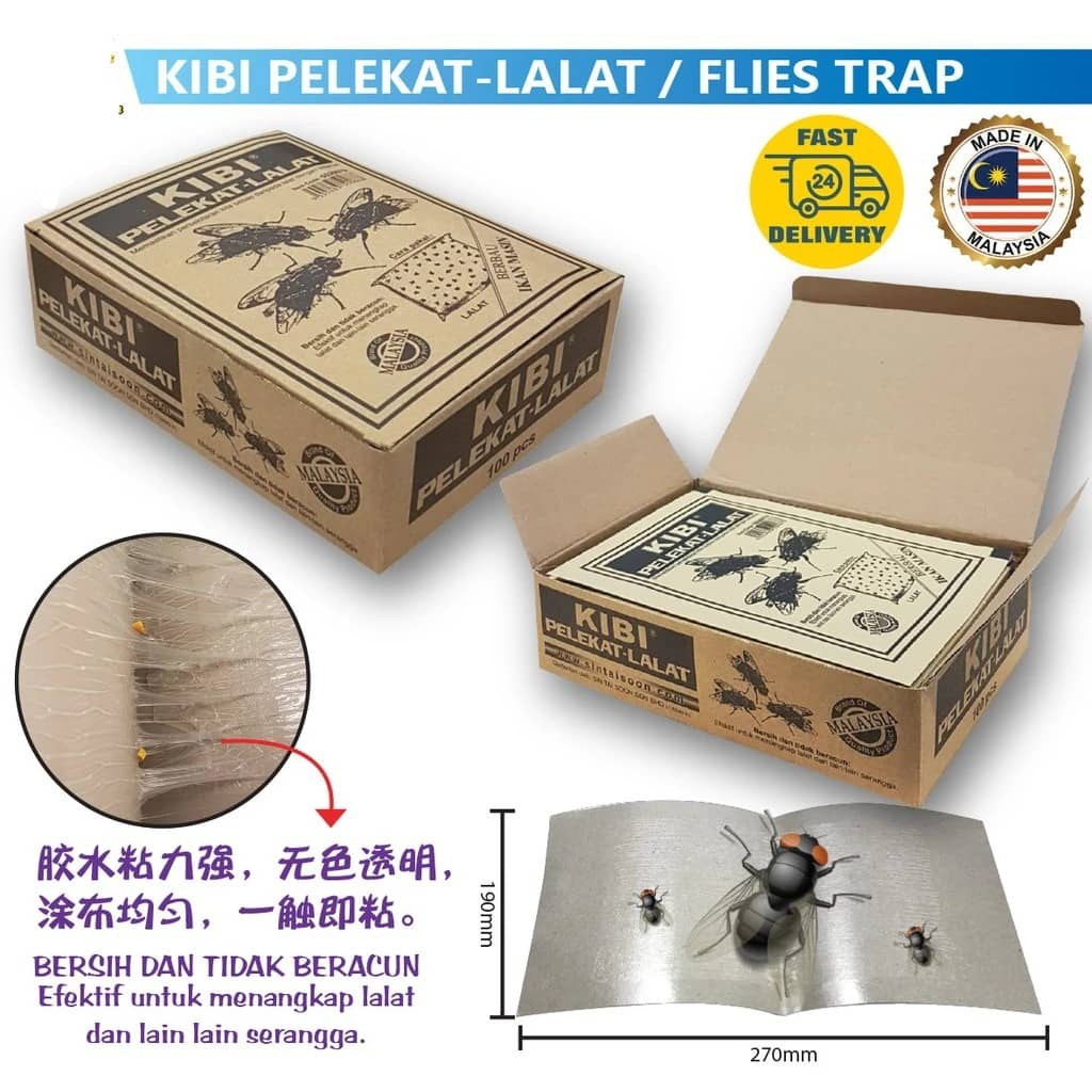 PELEKAT LALAT / Flies Trap (100PCS) | Shopee Malaysia