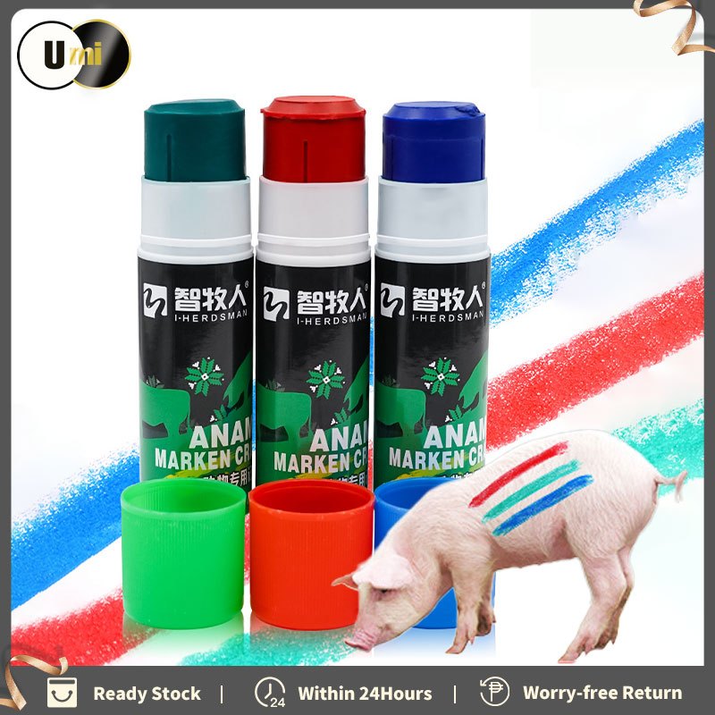 3PCS Veterinary marking crayons Pig body brush marking spray paint ...