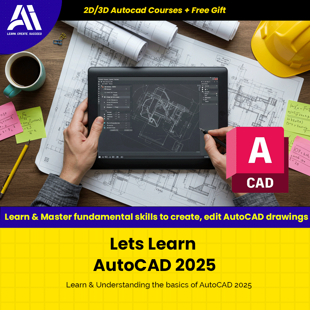 Video Course - Lets Learn AutoCAD 2025 | Learn Autocad 2025 | Autocad ...