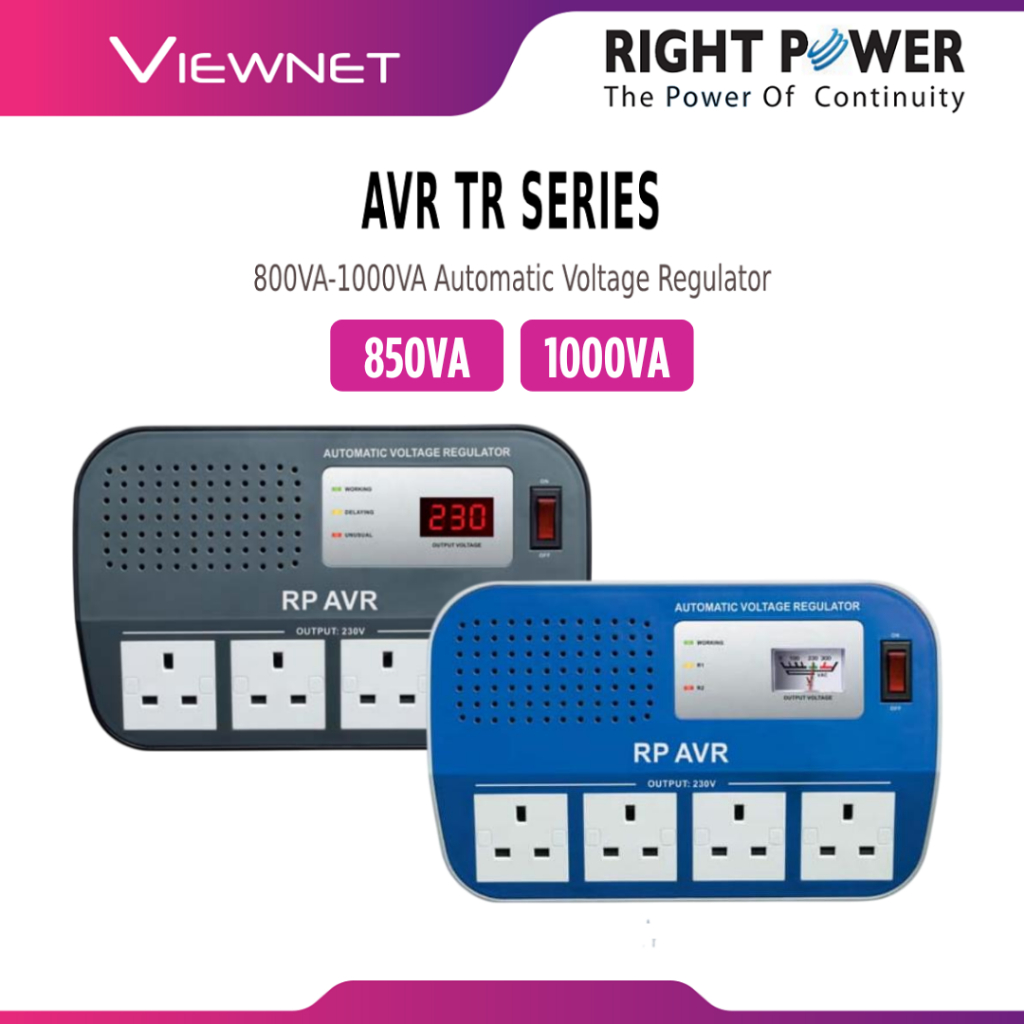 RIGHT POWER AVR TR800-LE (800VA) / TR1000-LE (1000VA) AUTOMATIC VOLTAGE ...