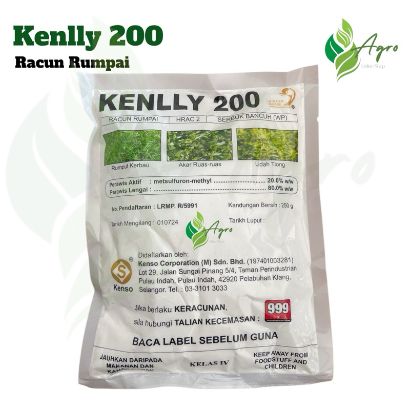 Kenlly 200 / 250g (Serbuk)Racun Rumpai (Sama Dengan Ally) Anak Kayu ...
