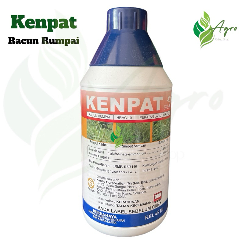 KENPAT 1 LITER Racun Rumpai / Rumput Sambau + Kerbau + Pait ...