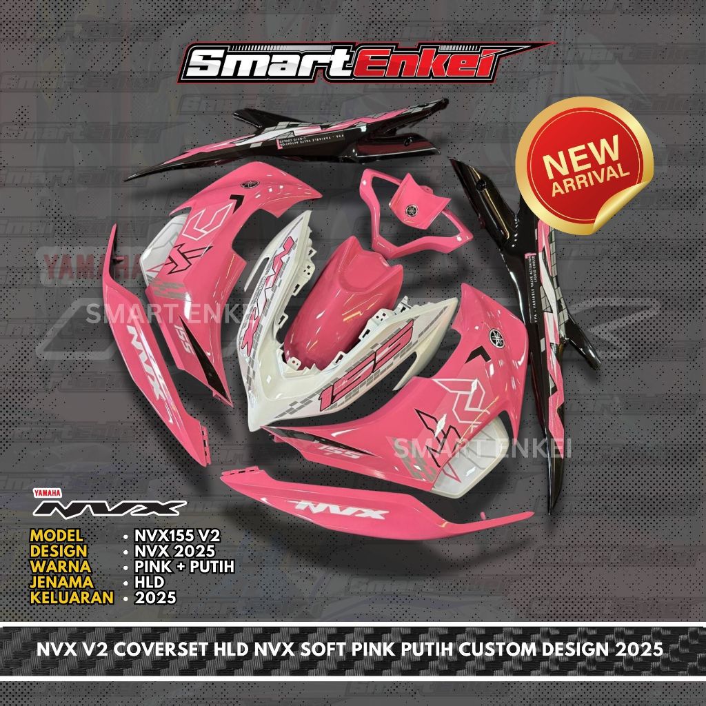 HLD-NVX V2 COVERSET NVX SOFT PINK PUTIH CUSTOM DESIGN 2025 HLD | Shopee ...