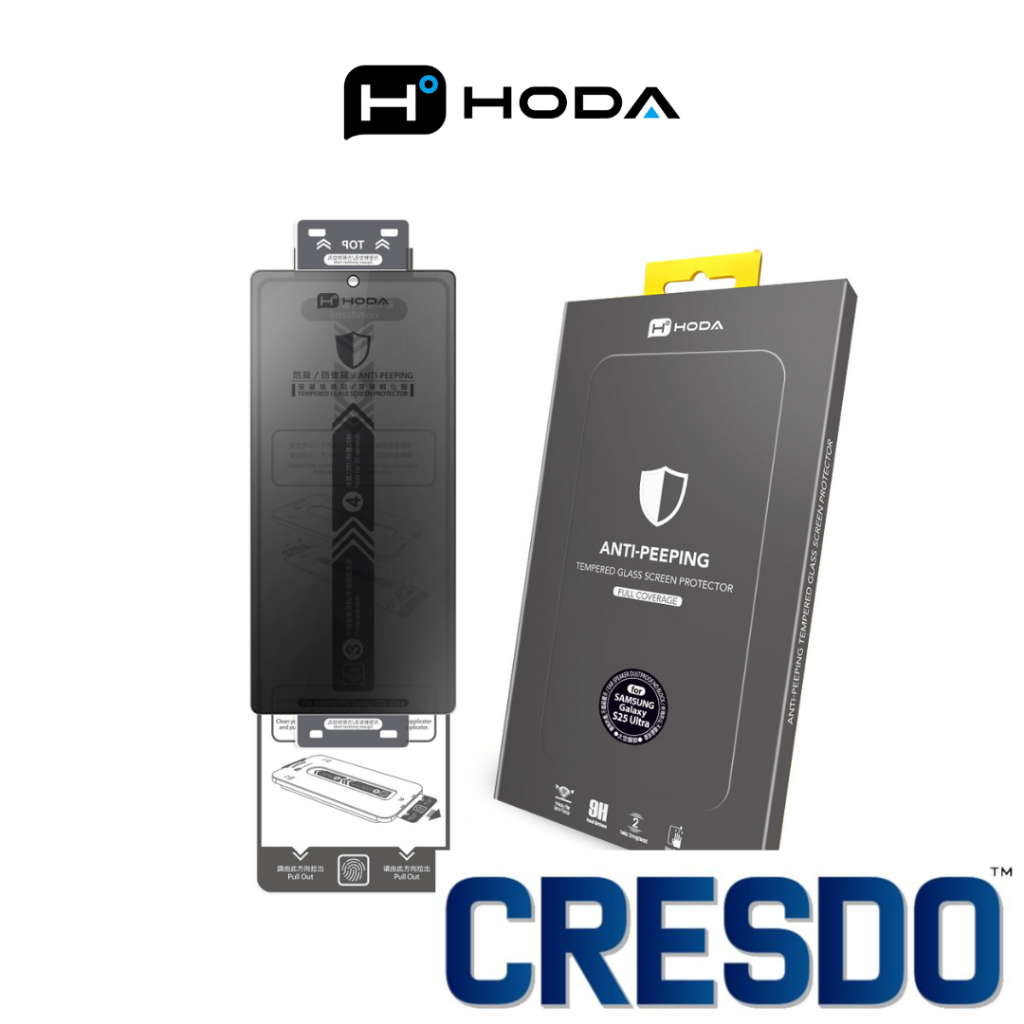 Hoda Anti-Peeper (Privacy) Full Coverage Tempered Glass Screen ...