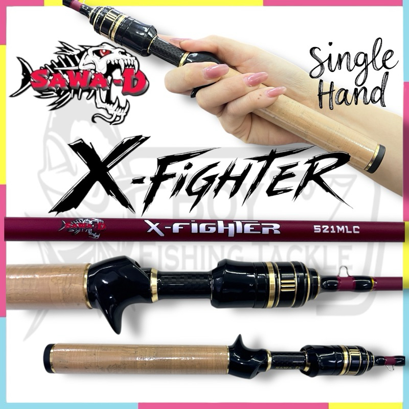 2025 SAWA-D X-FIGHTER SINGLE HAND BAITCASTING ROD RANDUK TANTO GUNCAST ...