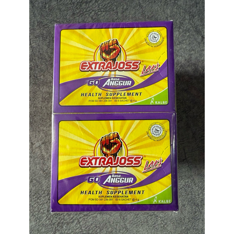 Extra Joss Active Anggur/ Mangga 1 pek = 10box X 6s | Shopee Malaysia
