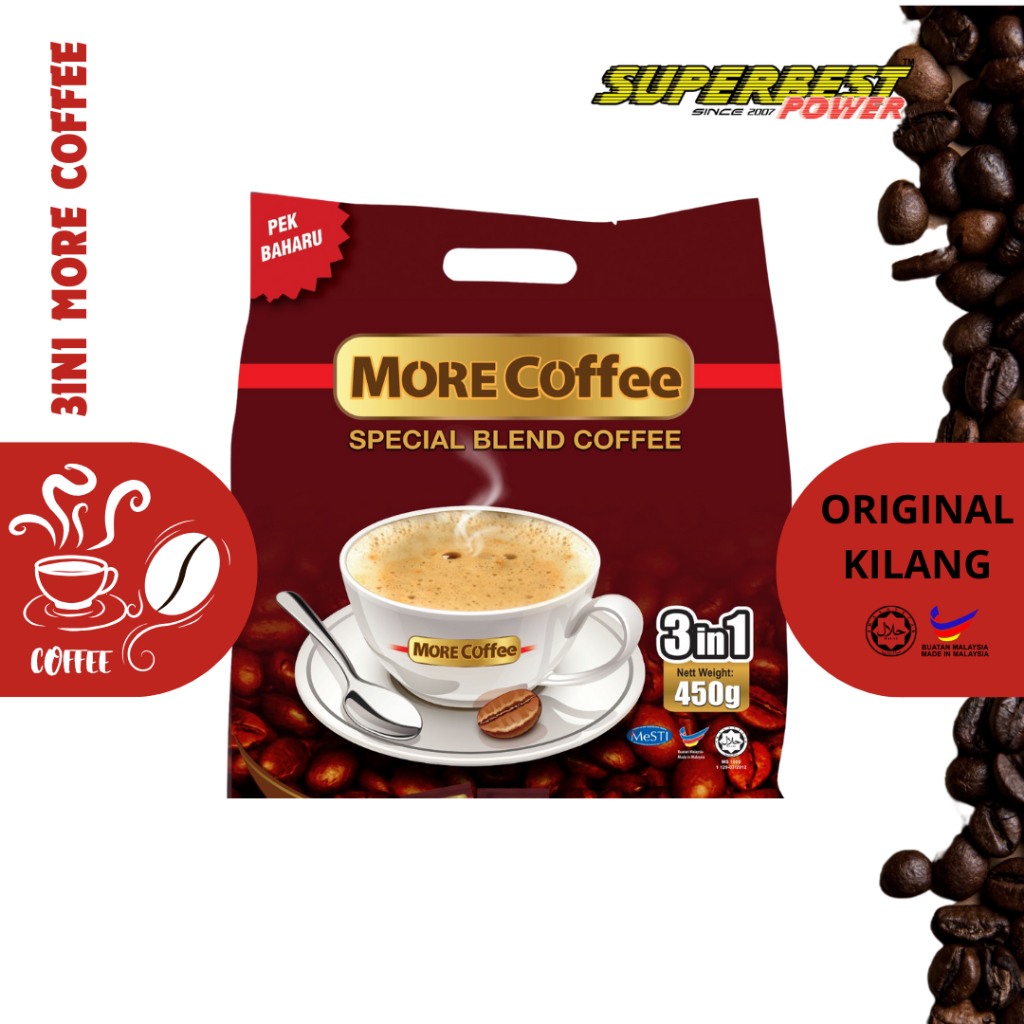 Superbest Power 3in1 More Coffee Original HQ (50sachet x 18gm) | Shopee Malaysia