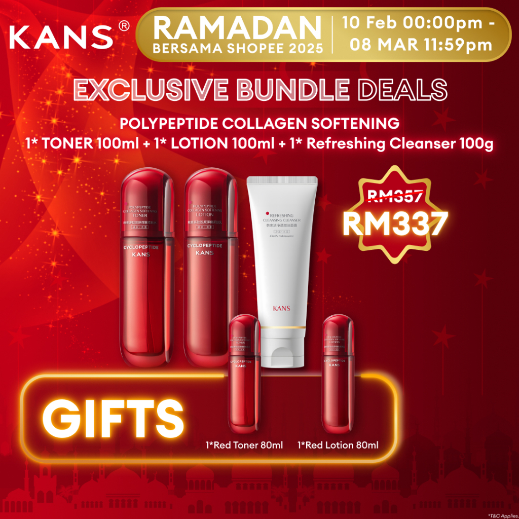 [BUNDLE] KANS Polypeptide Collagen Softening Toner (100ml x 1) + Lotion ...