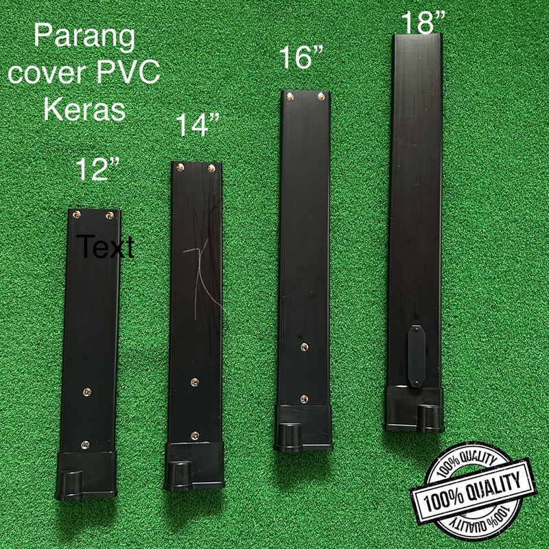 (100%ORI) PVC Sarung Parang Berkualiti / PVC Hitam / Saiz 10”,12”,16 ...