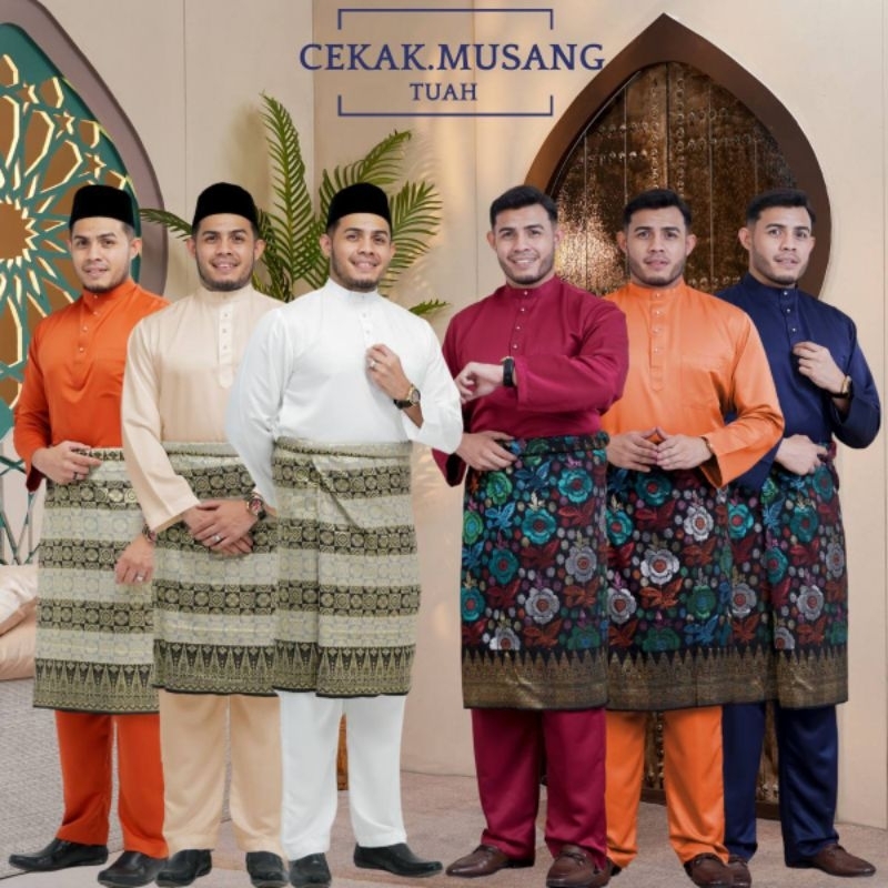 Baju Melayu Moden Cekak Musang Tuah. Baju Melayu Cekak Musang Plussize ...