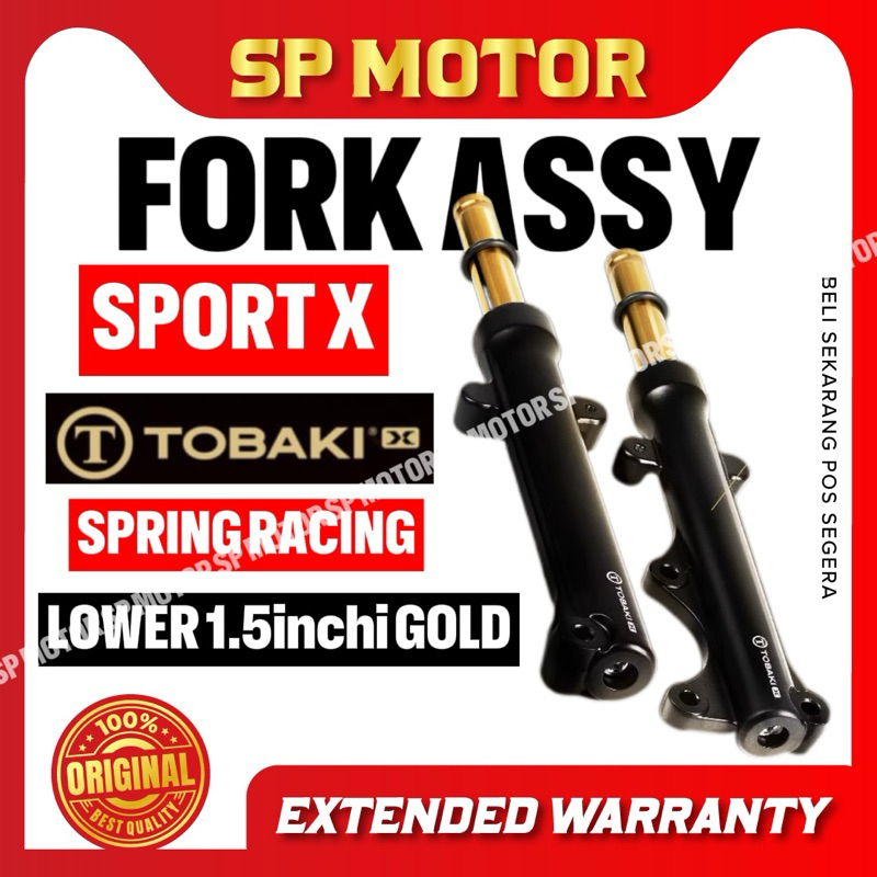 TOBAKI-X Fork SPORT Lowered 1.5 | Y15 NVX Y16 LC135 5S 4S V8 Fi | Y15ZR Y16ZR NVX155 V2 STD ...