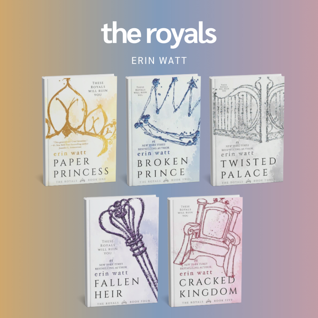 SET the royals series by erin watt paper princess broken prince twisted ...