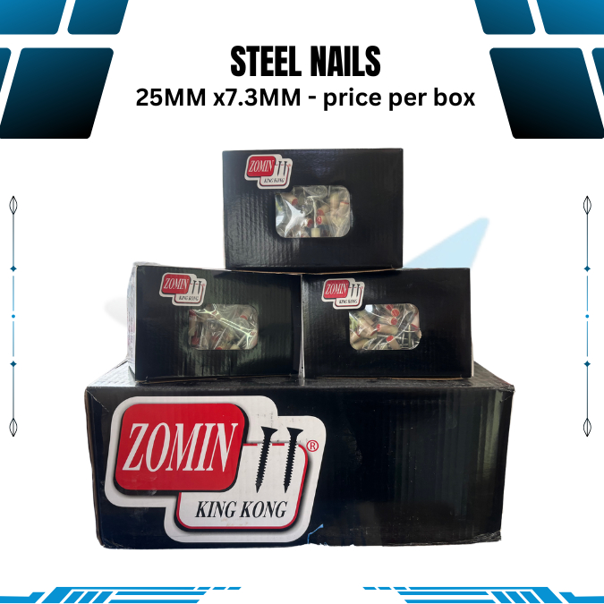 200Pcs 32mm 25mm Round Steel Nail for Manual Steel Nails Tool Ceiling ...