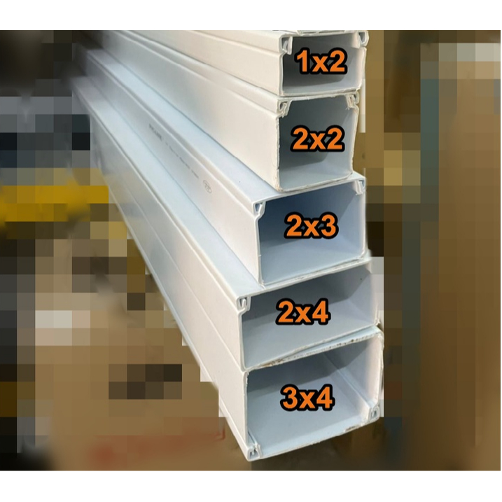 6 Feet PVC Wiring Casing / Electrical Casing / PVC Trunking / Penutup ...