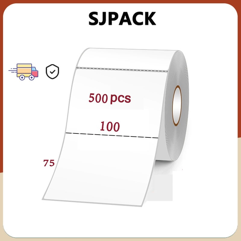 SJPACK 500pcs A6 Shopee Waybill Thermal Paper Shipping Label ...