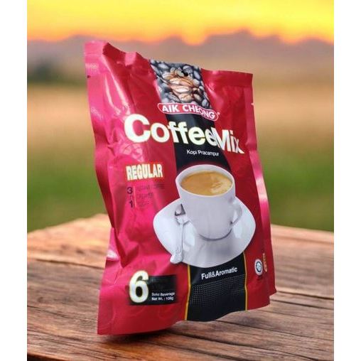 AIK CHEONG CoffeeMix Kopi Pracampur Regular Full & Aromatic 18g x 6's (Exp: 28/11/2026) | Shopee ...