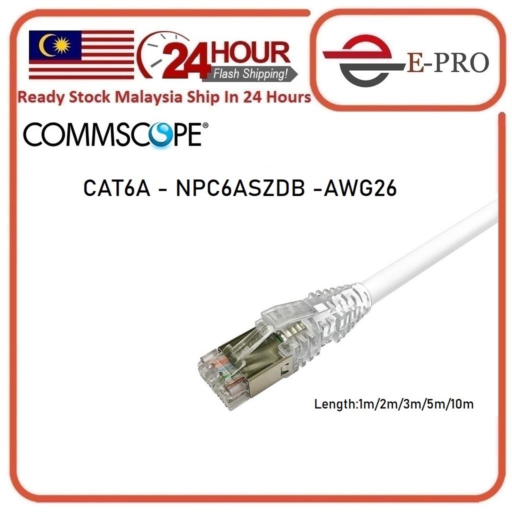 COMMSCOPE/AMP NPC, Cat 6A,RJ45 Patch Cord category 6A, S/FTPShielded ...