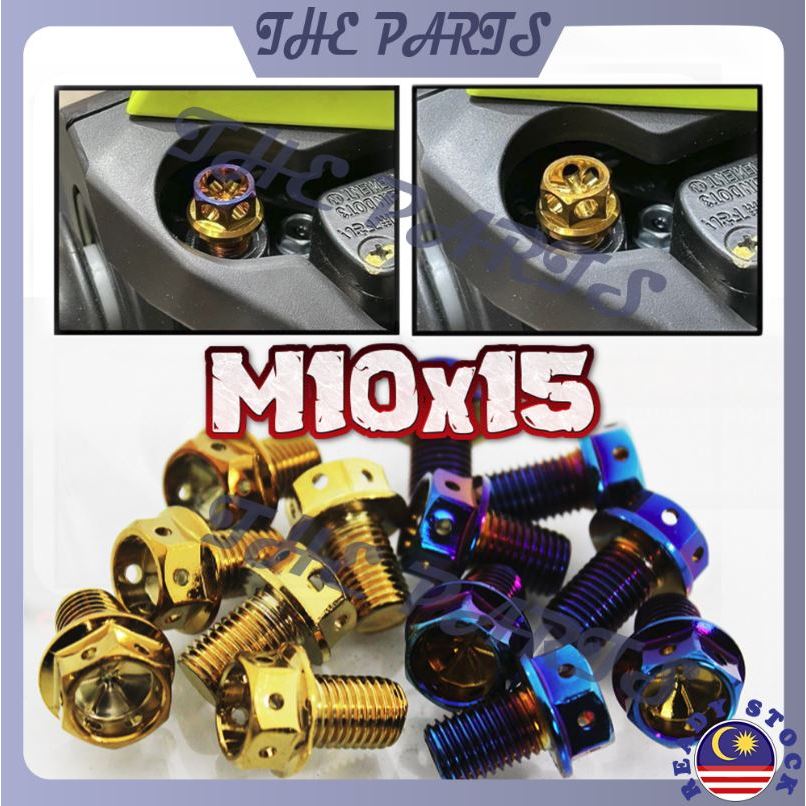 M10 x 15MM Side Mirror Screw HONDA SYM XMAX 250 SIDE MIROR NUT SCREW ...