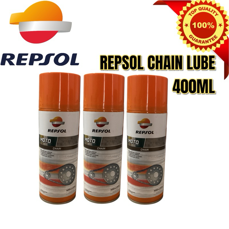 REPSOL CHAIN LUBE MINYAK SPRAY RANTAI PELINCIR (400ML) | Shopee Malaysia