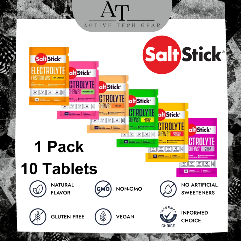 🔥SaltStick FastChews - (1Pack 10 Tablets)- ELECTROLYTE - CYCLING ...